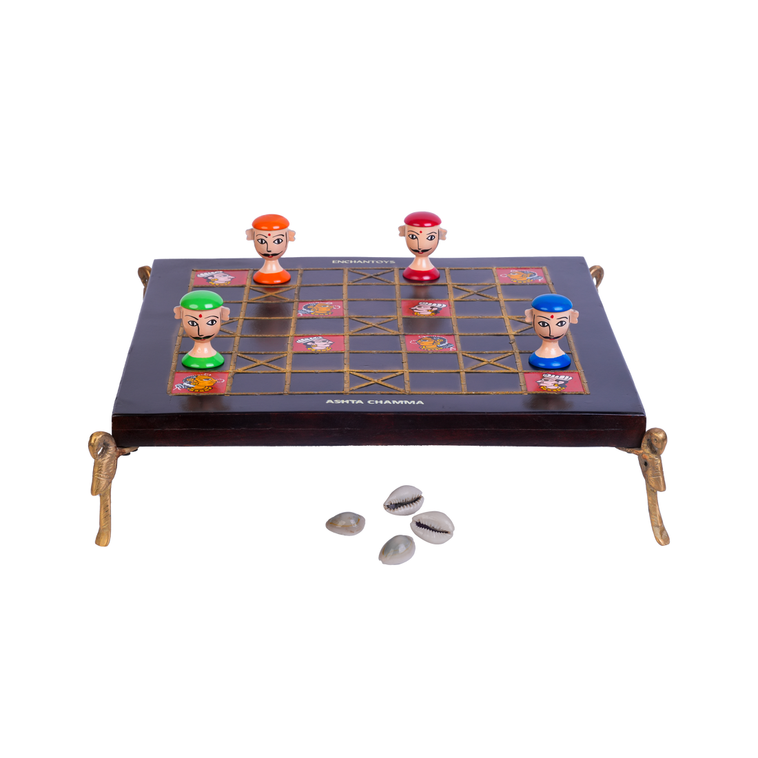 Ashta Chamma Traditional Game – Handcrafted Brass & Wooden Board with ...